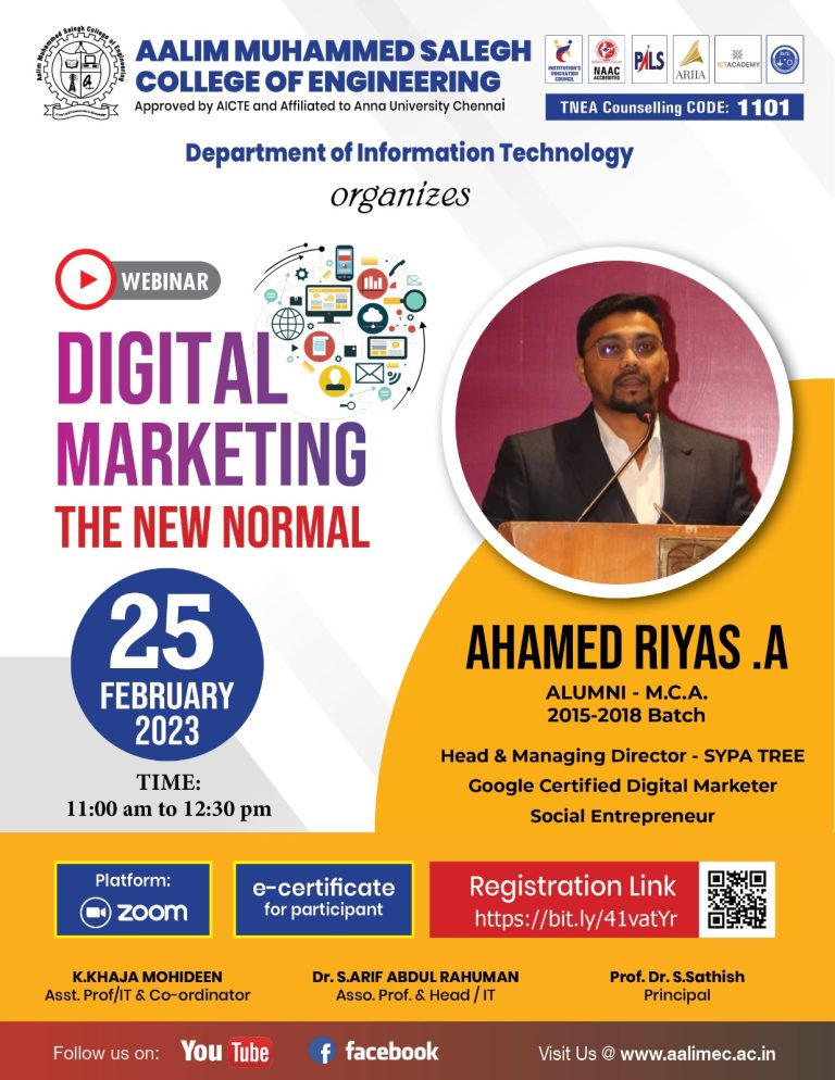 Digital Marketing The New Normal | Aalim Muhammed Salegh College of ...